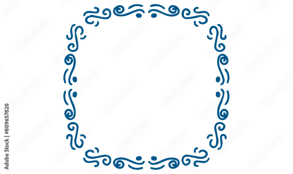 Blue border, frame, Blue line border, border, angle, png Stock Vector ...