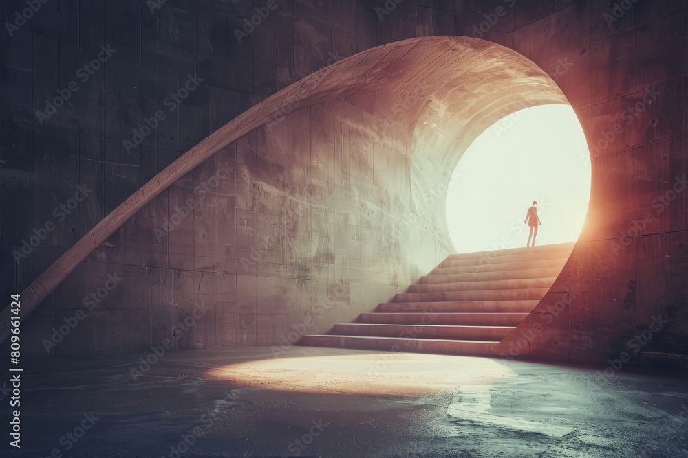 Step-by-Step Growth Graph with Stairs Arrows - Visual Strategy for ...