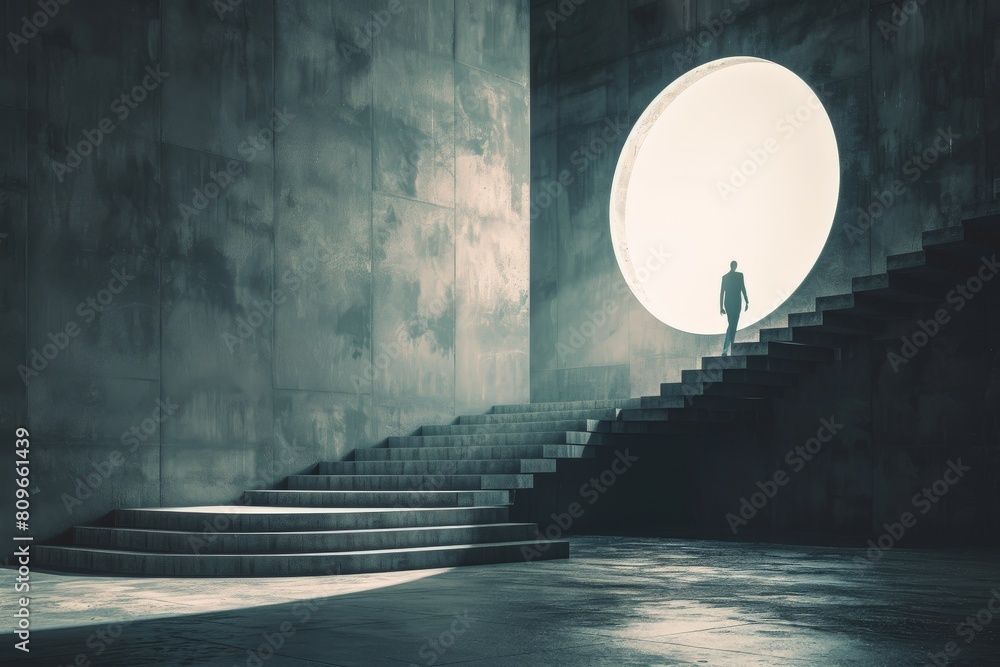 Step-by-Step Growth Graph with Stairs Arrows - Visual Strategy for ...