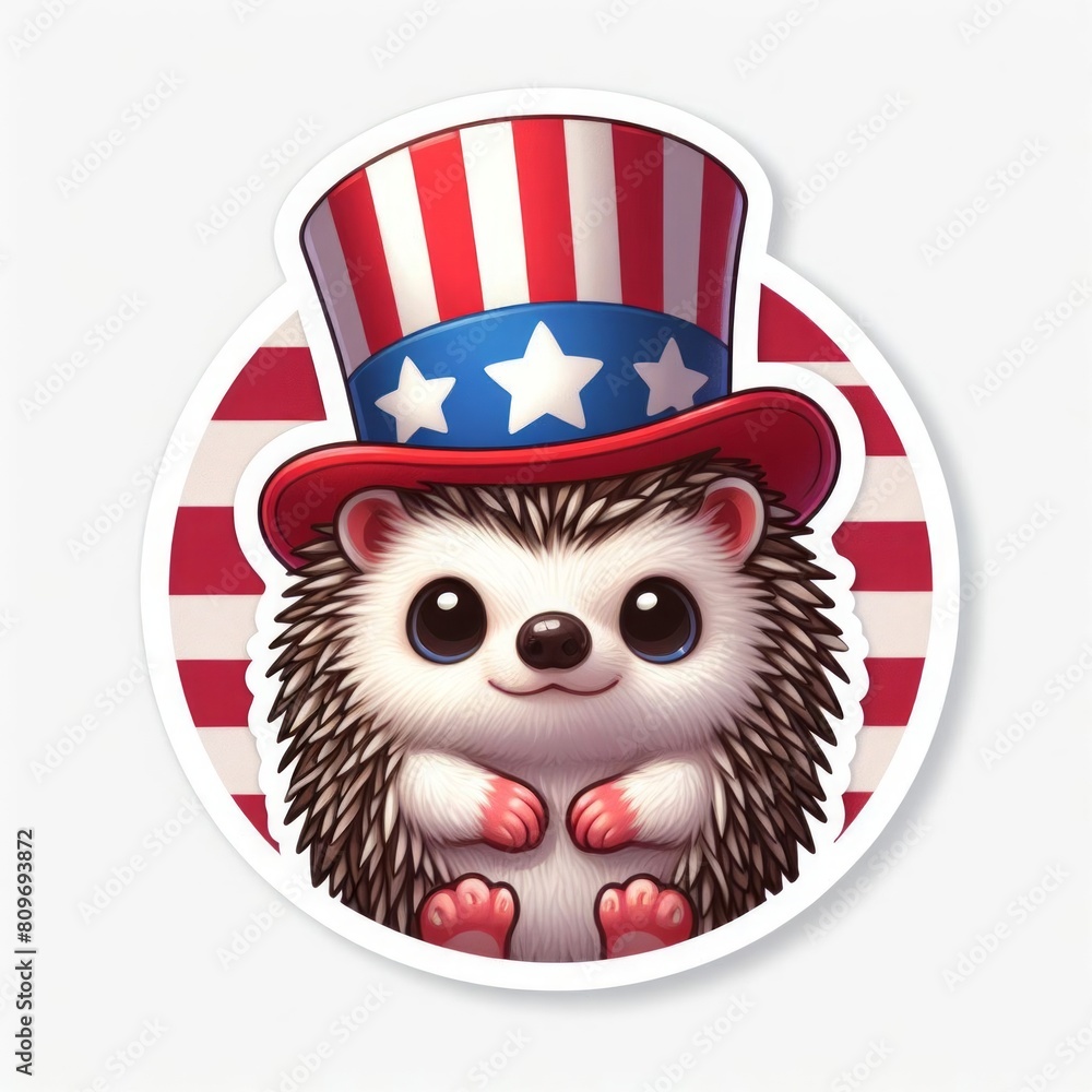 Parrot Bird 4th of July patriotic American flag Cartoon Clipart ...