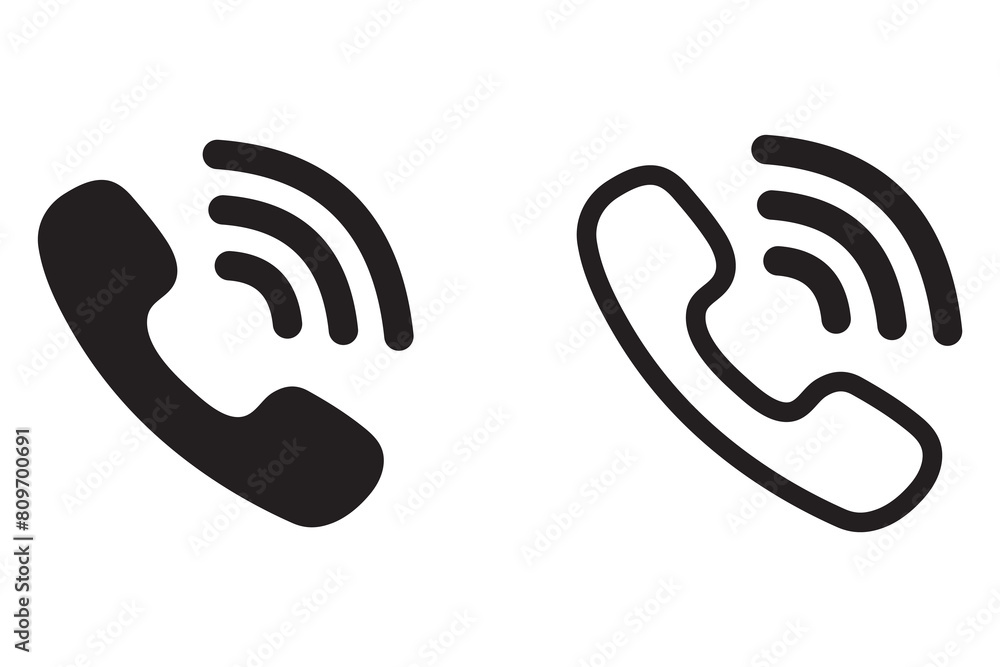 Phone icon vector set. Phone icon vector isolated on white background ...