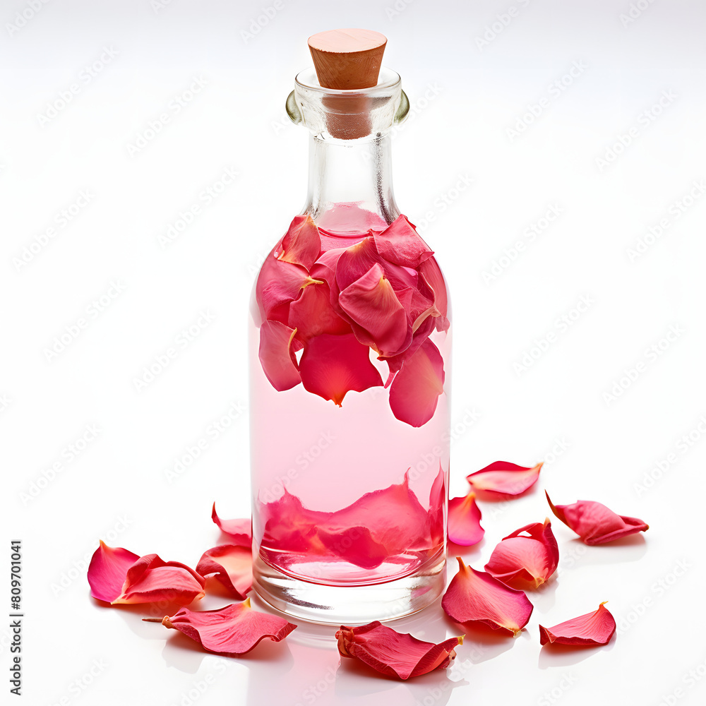 Rose petal syrup - Syrup made from rose petals, used to sweeten ...