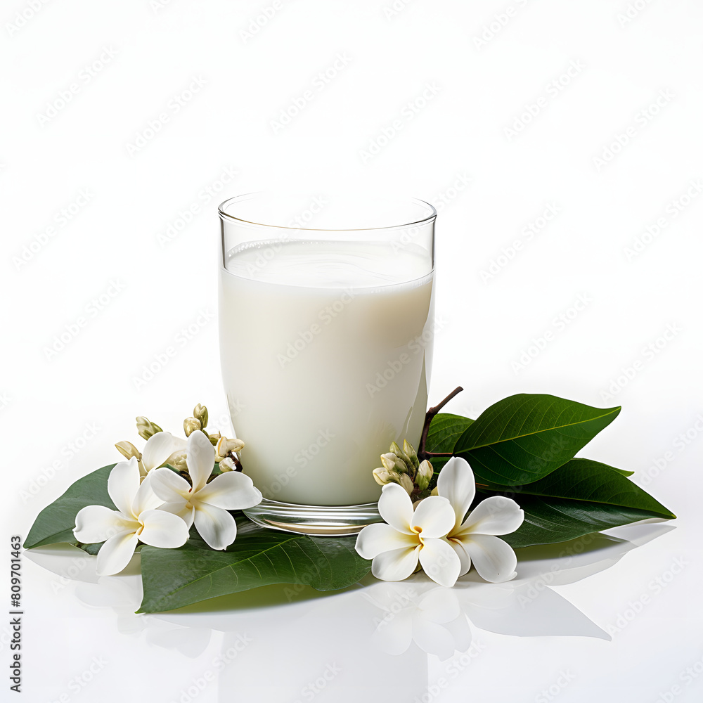 Jasmine-infused coconut milk - Coconut milk infused with jasmine ...
