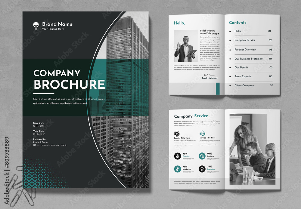 Company Brochure Design Template Stock Template | Adobe Stock