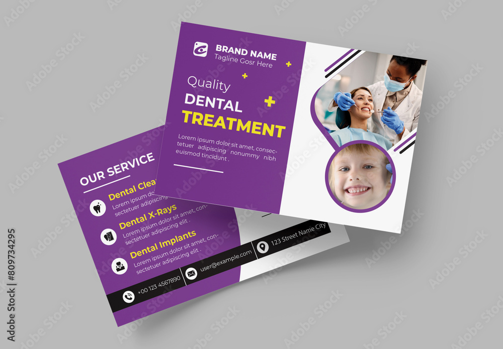 Medical Postcard Stock Template | Adobe Stock