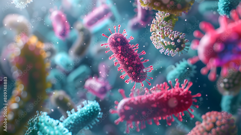 Abstract bacteria, probiotics, gram positive bacteria bacteria and ...