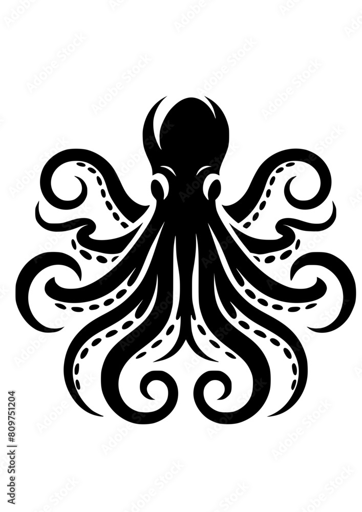 Octopus SVG, Octopus PNG, Octopus Silhouette, Ocean SVG, Octopus ...