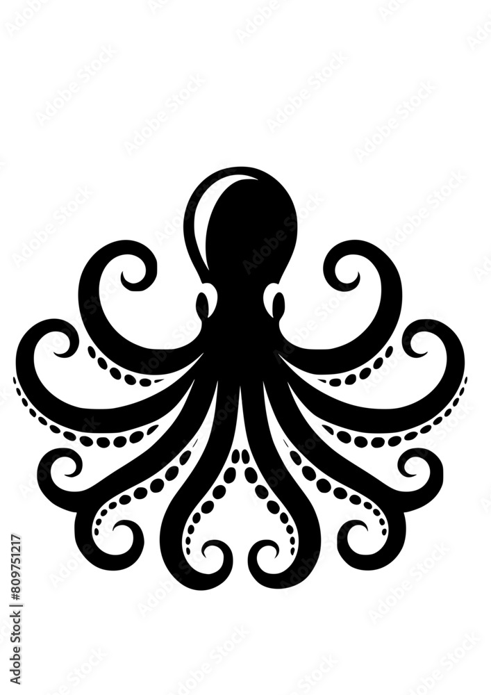 Octopus SVG, Octopus PNG, Octopus Silhouette, Ocean SVG, Octopus ...