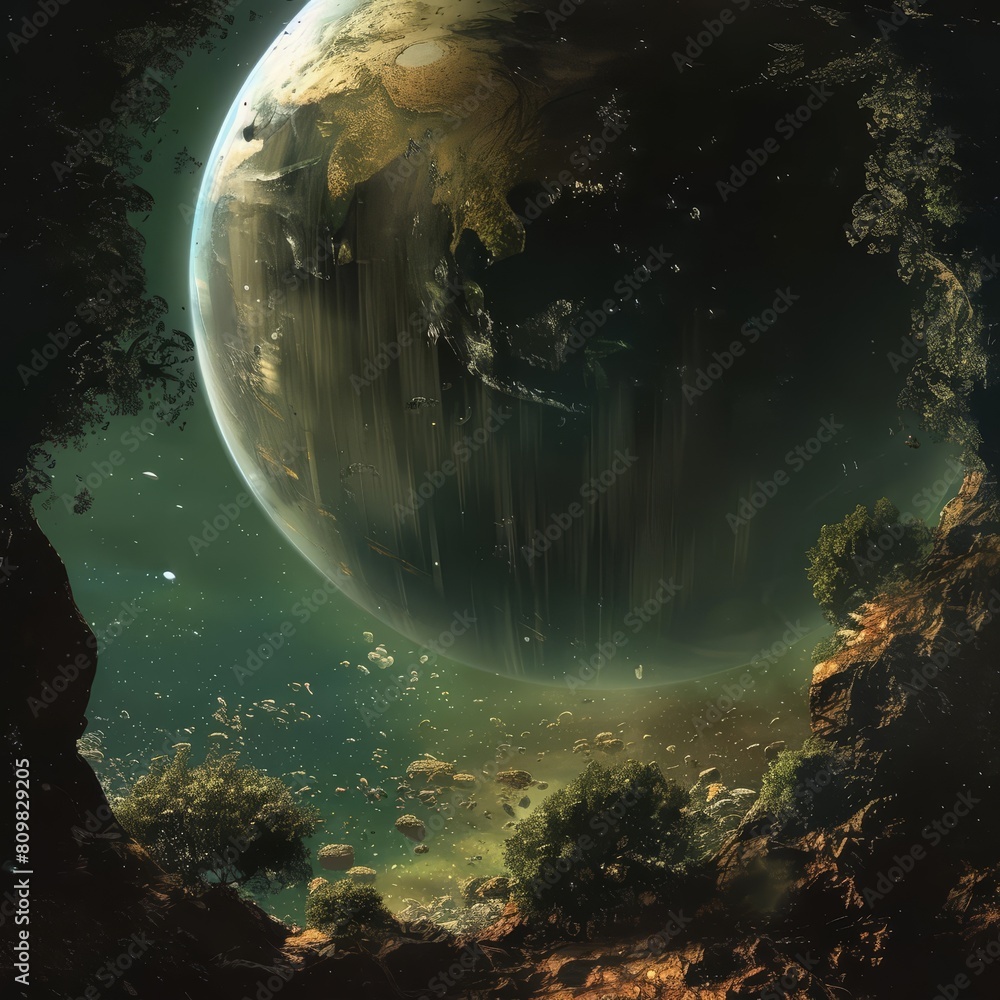 A rogue planet, wandering without a star, hosts an underground ocean ...