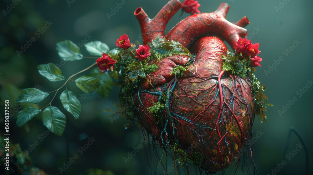 anatomy with a creative wallpaper concept featuring the intricate ...