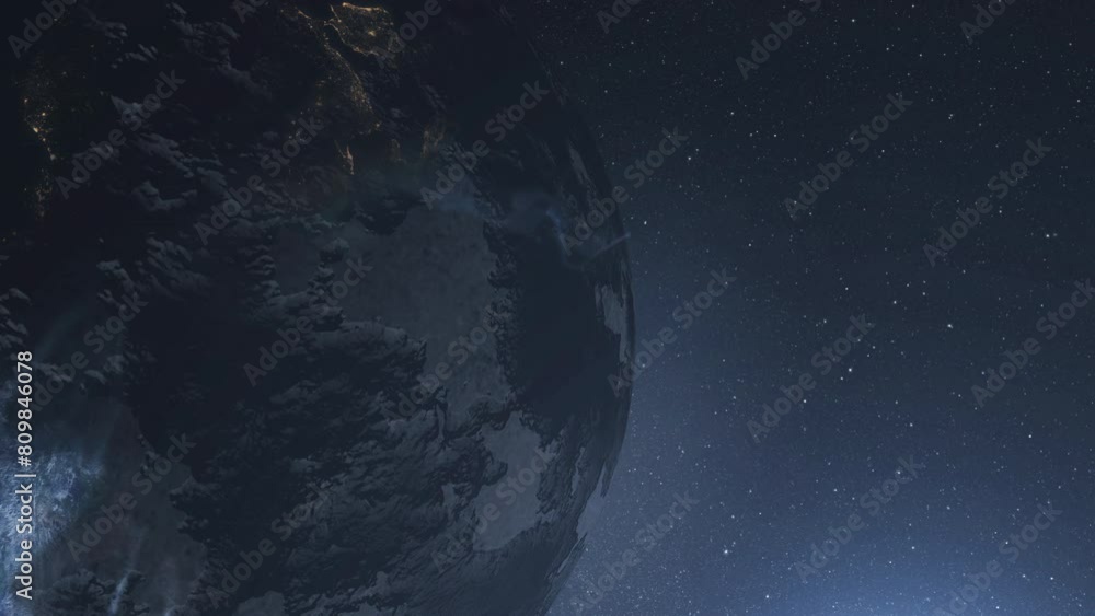 Vidéo Stock Death process of planet Earth from life to dead rock 3d ...