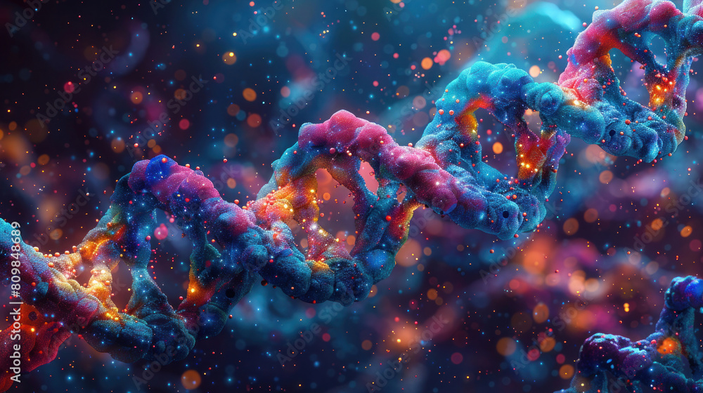 Biotechnology, Science with a stunning template featuring vibrant DNA ...