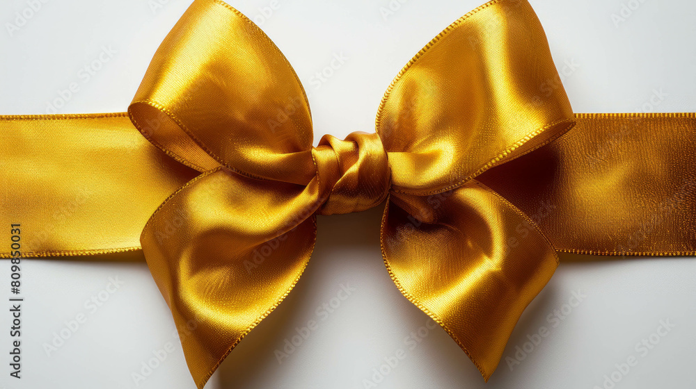 Top-down view of pure gold ribbon in high resolution. Simple design ...