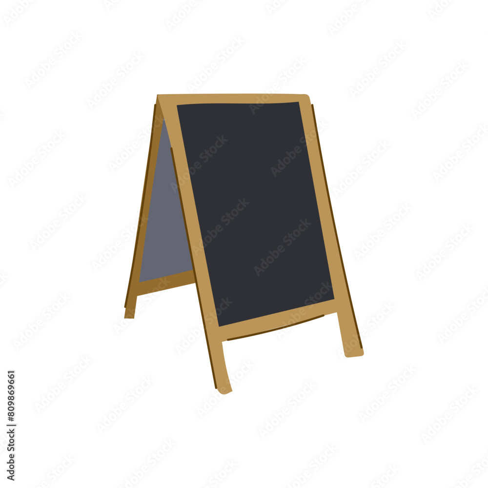 sign outdoor chalkboard cartoon. blackboard menu, cafe frame, street ...