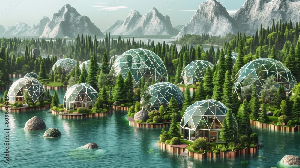 Architectural design drawings of a floating seasteading city. Large ...