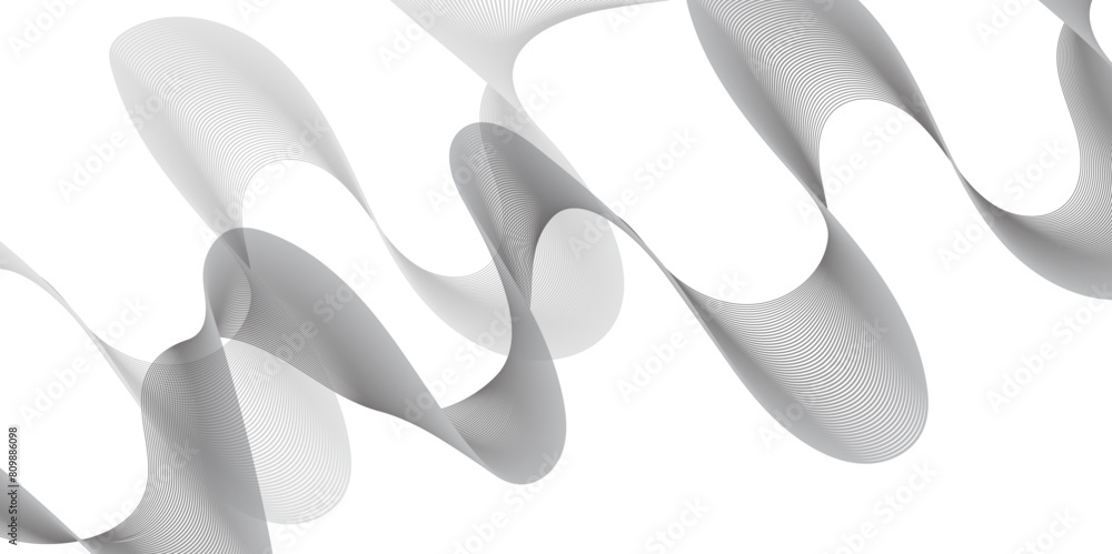 Abstract wave blend lines on transparent background. Design for banner ...