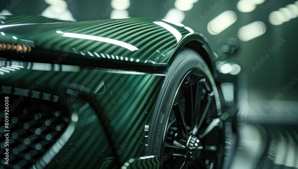 Zoom in on the hypercar's emblematic logo, a symbol of performance and ...