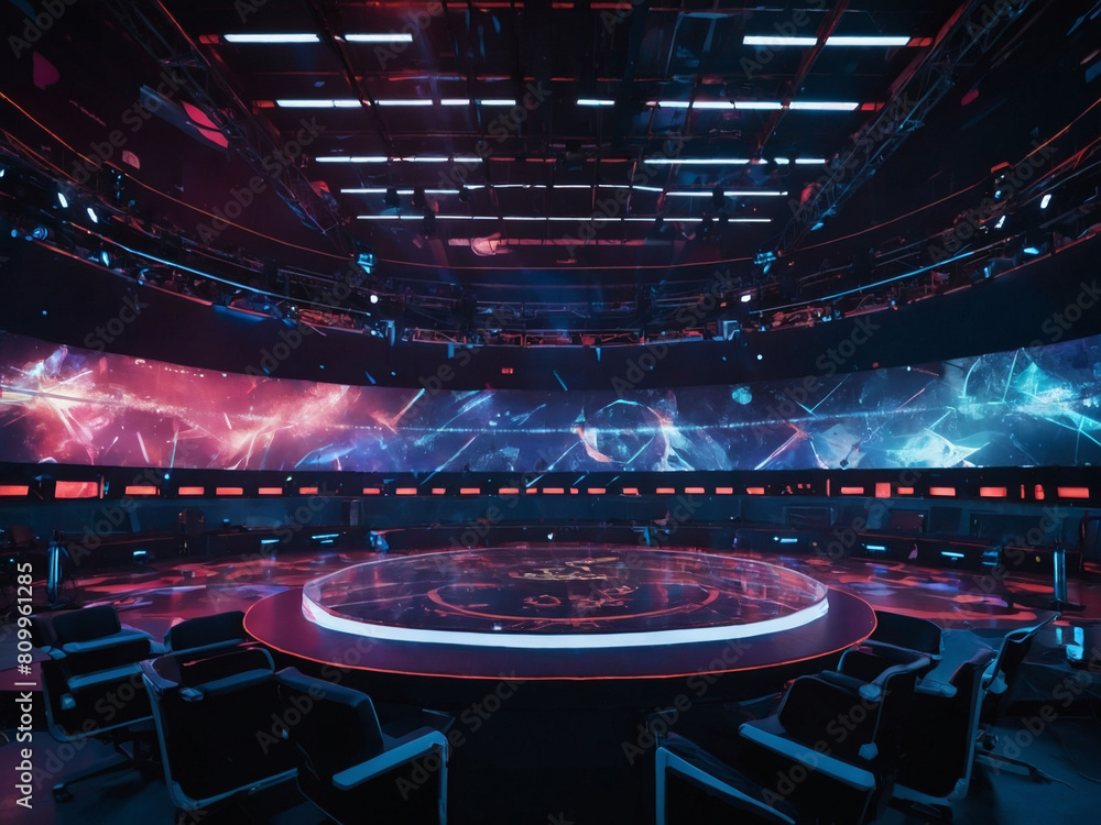 Digital Arena, Abstract Background Setting the Stage for Esports, VR ...