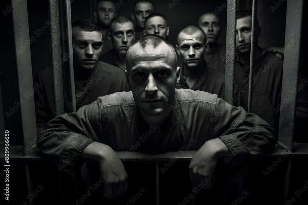 prisoners in prison, prison photo of some prisoners in high security ...