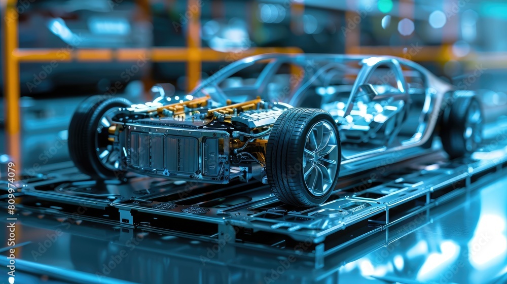Electric lithium ion modules manufacturing, automobile industry ...