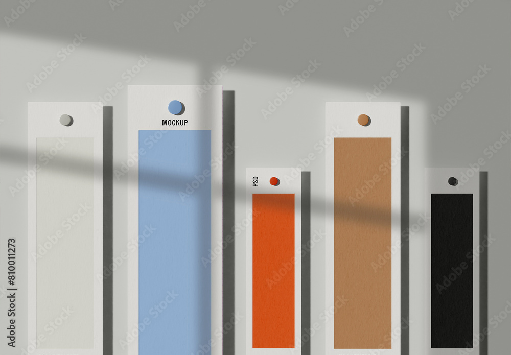 Hanging Color Palette Mockup Stock Template | Adobe Stock