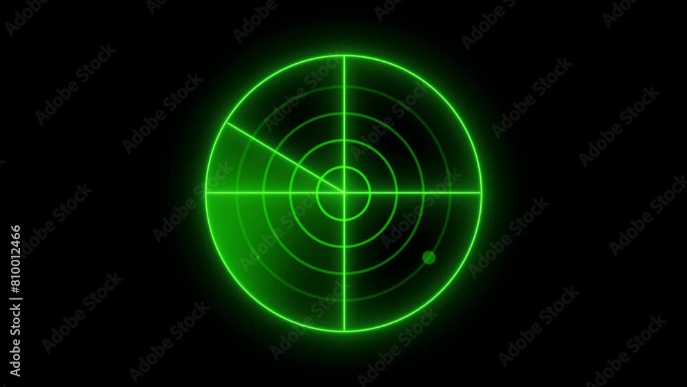 Abstract radar hud animation. 4k radar screen of concept. 4k Futuristic ...