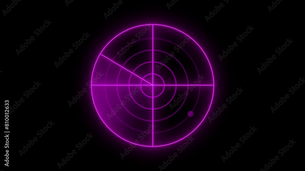 Vidéo Stock Abstract radar hud animation. 4k radar screen of concept ...