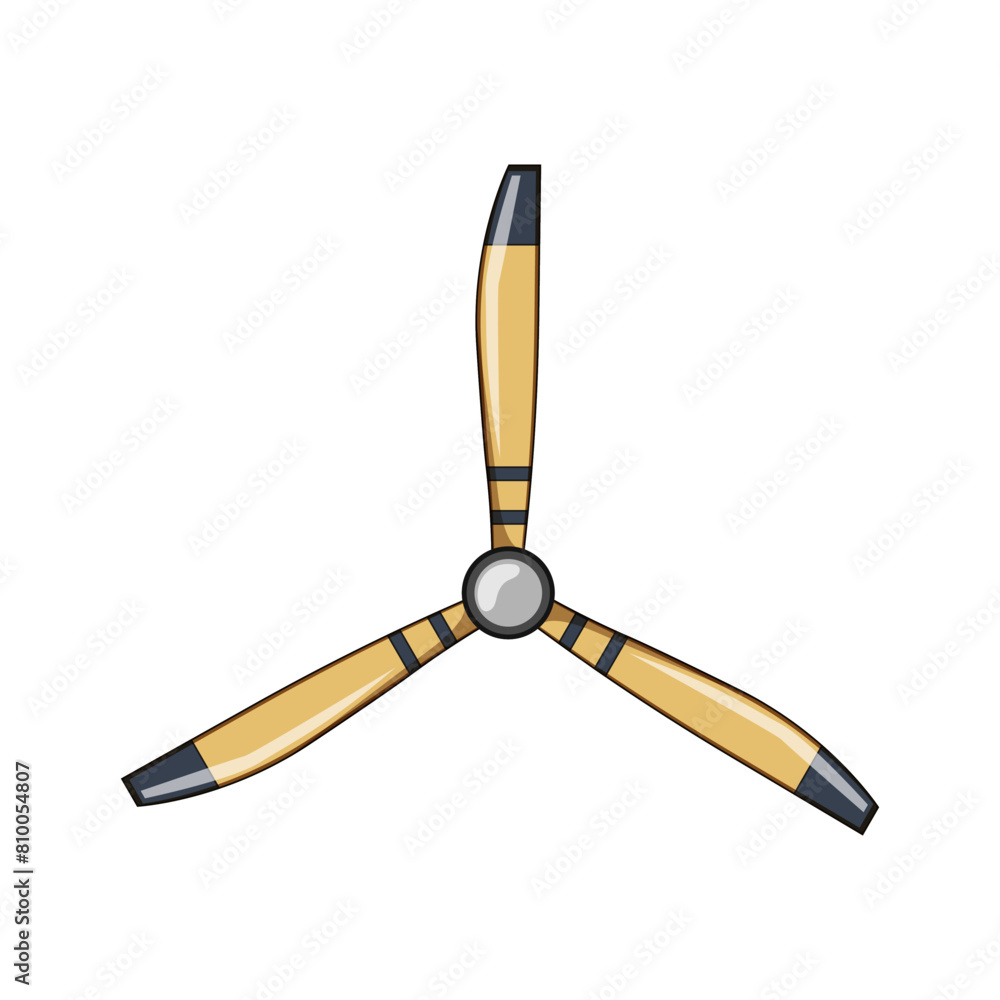 Vetor de rotor propeller cartoon. airplane plane, fan ocean, logo prop ...
