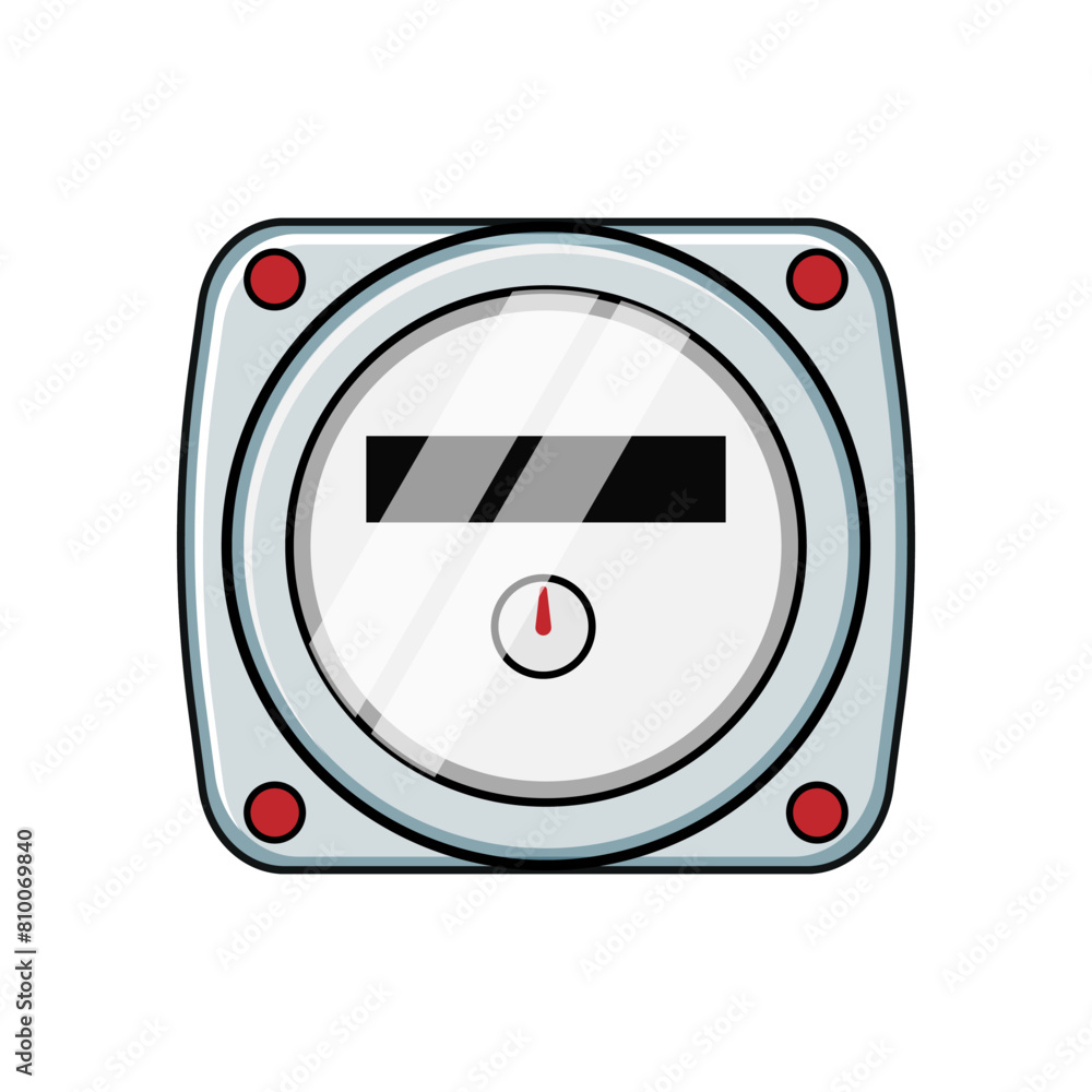 Vetor de counter water gas meter cartoon. electric natural, pipe ...