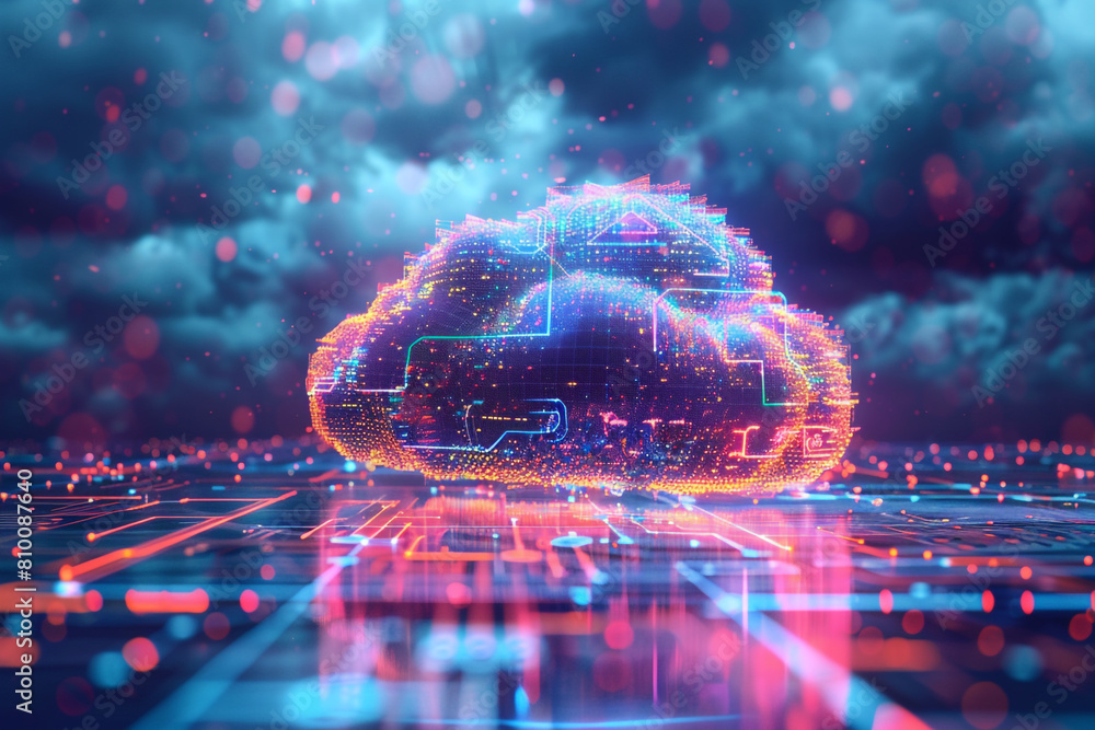 A mathematical and logical visualization of an algorithm operating ...