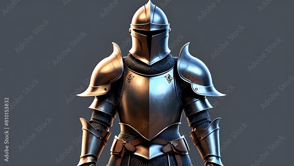 Isolated transparent background medieval knight armor Stock Photo ...