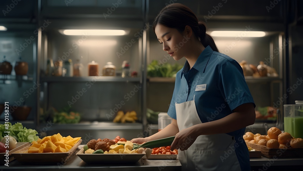 A food safety inspector, inspecting the food on the ocassion of world ...