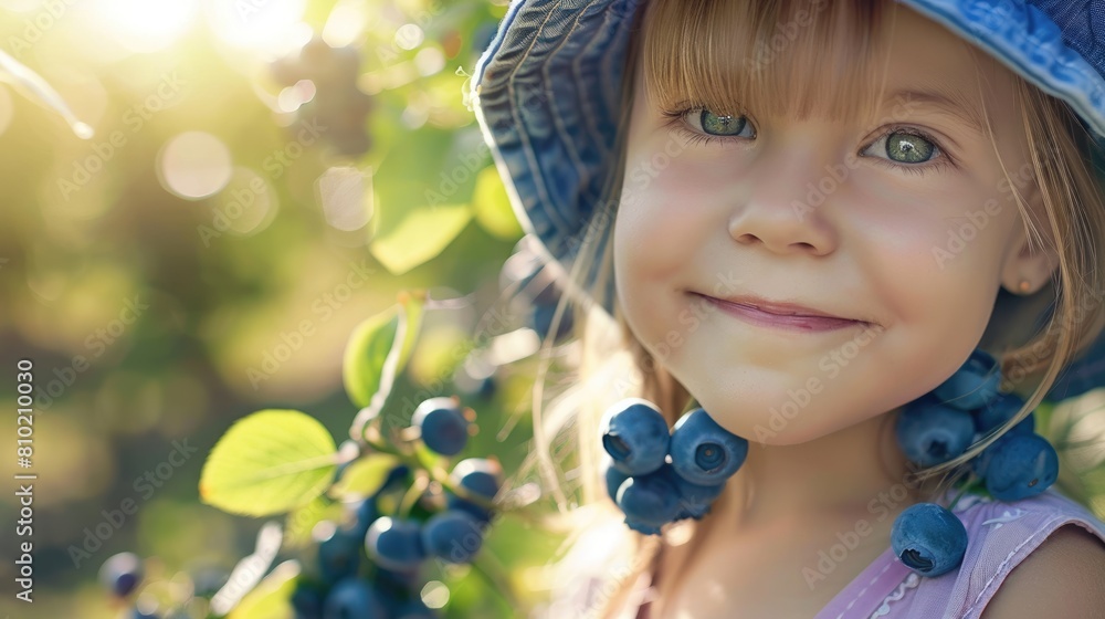 The little girls nose, face, hair, smile, eyes, and ears light up as ...