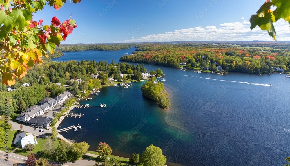 photographs of bala and muskoka lakes in northern ontario featuring ...
