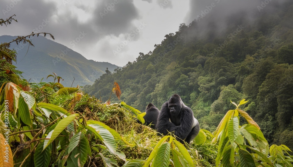 the medium altitude rainforests of bwindi make an ideal habitat for ...
