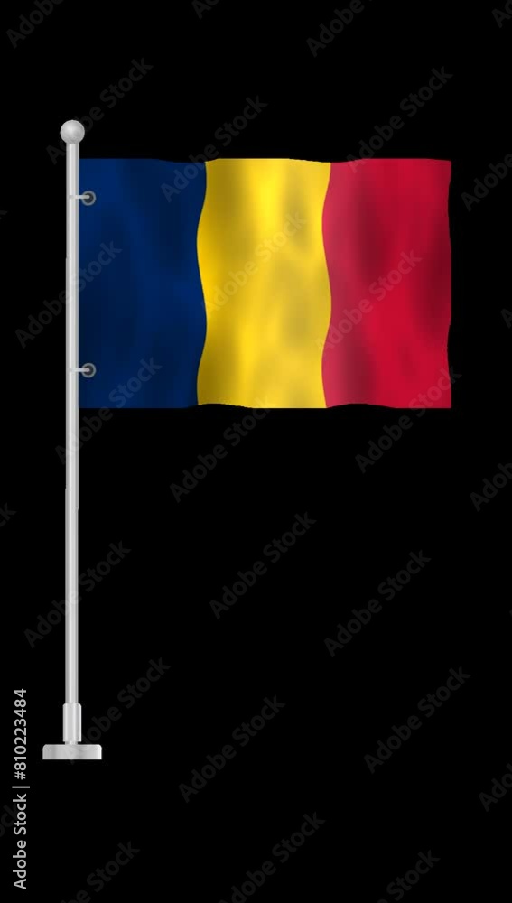 Flag waving in the wind, World Stick Flag, National flag waving on ...