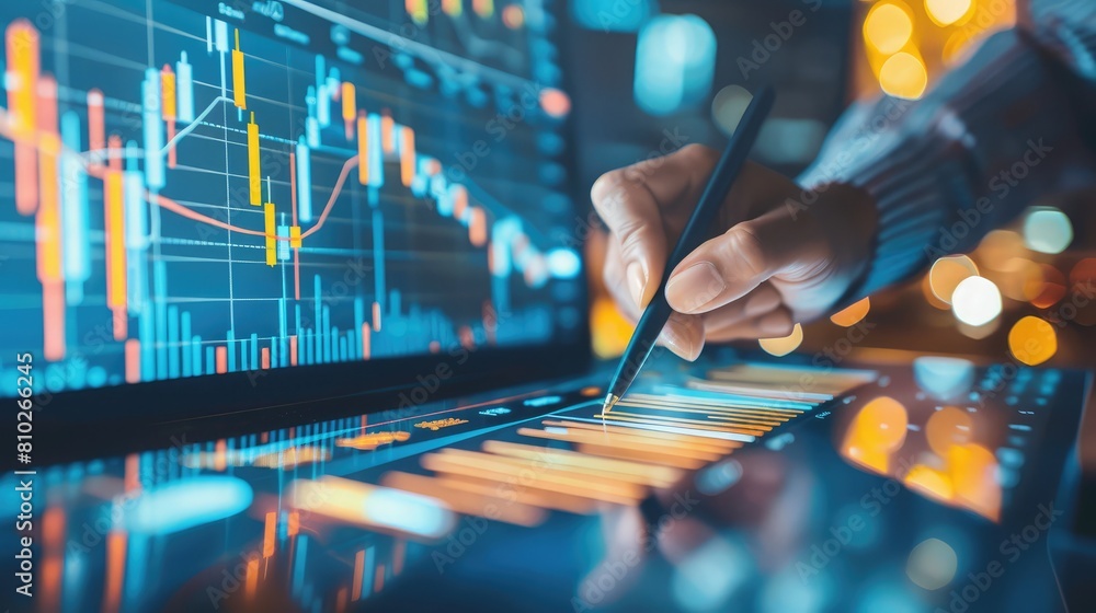 financial, finance, investment, chart, graph, invest, interface ...