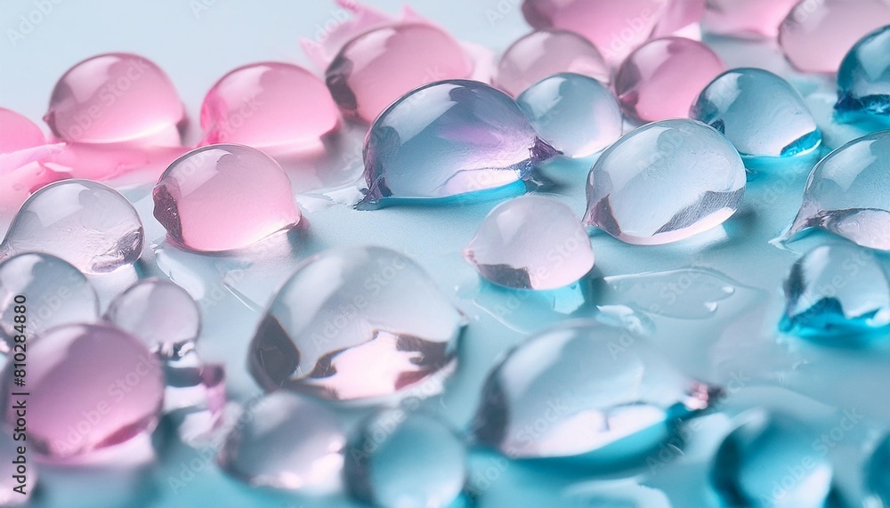 serum texture close up light blue and pink gradient liquid gel ...