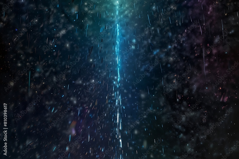 Abstract Starry night sky Cosmic Rain A Celestial Symphony Stock ...