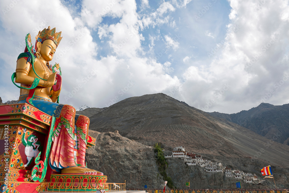 Diskit Gompa is a centuries-old Buddhist monastery located in the Nubra ...