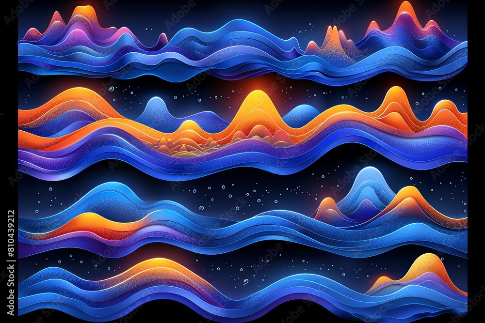 Water Flow Essence: Abstract Clipart Shapes and Patterns Stock ...