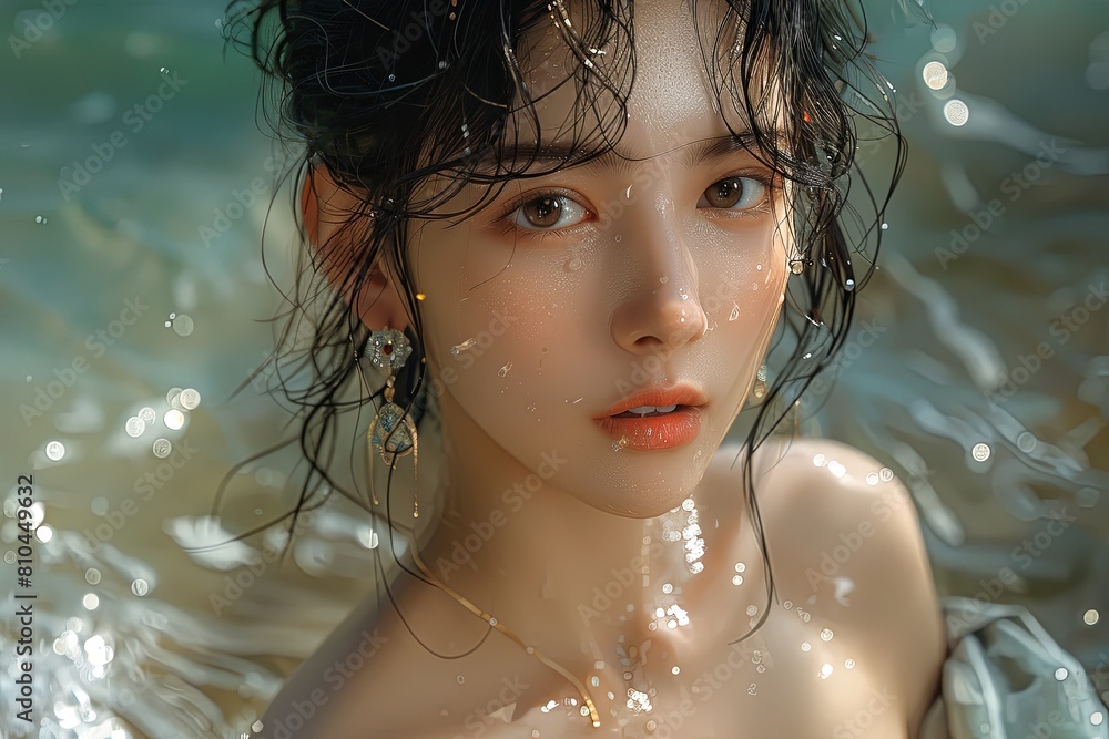 Magic Nymph: Intense-Eyed Anime Character Poses Gracefully in Pix ...