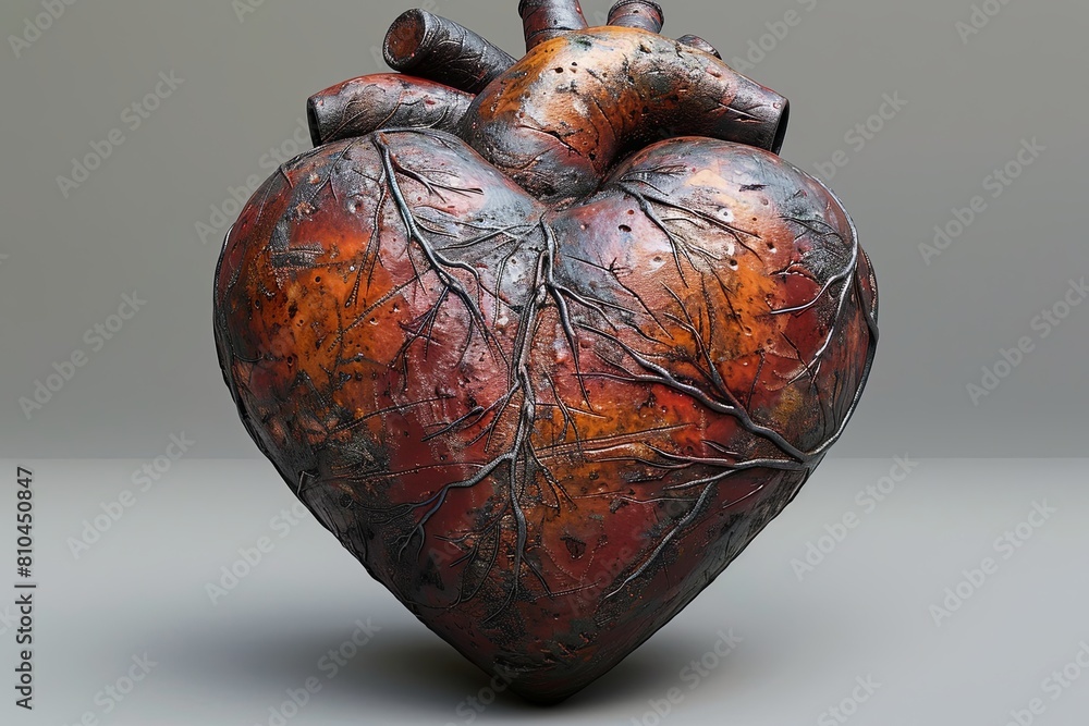 Intricate 3D Human Heart Model: Realistic Anatomical Details and ...