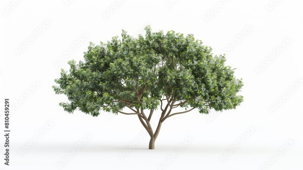 realistic 3d illustration of isolated syzygium australe tree on white ...