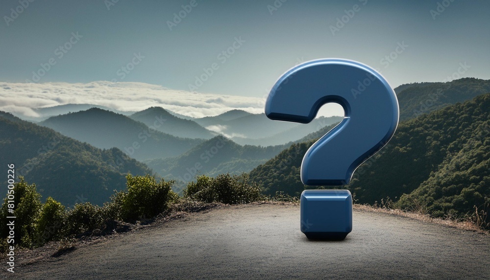 Blue question mark icon sign or ask faq answer solution and information ...