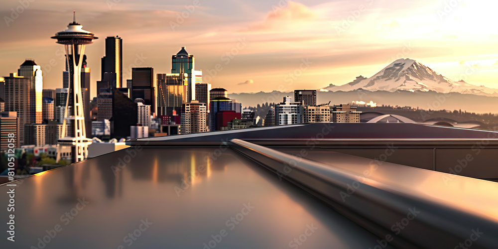 Seattle City Desk: An urban-inspired workstation with a sleek L-shaped ...