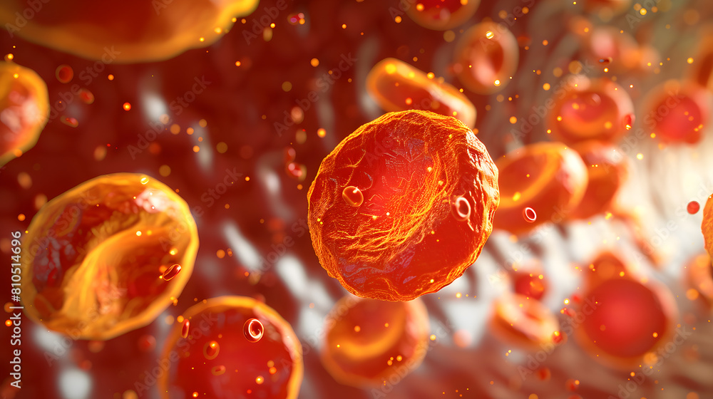 Red Blood Cells, germs, viruses, bacteria, and cholesterol in Blood ...