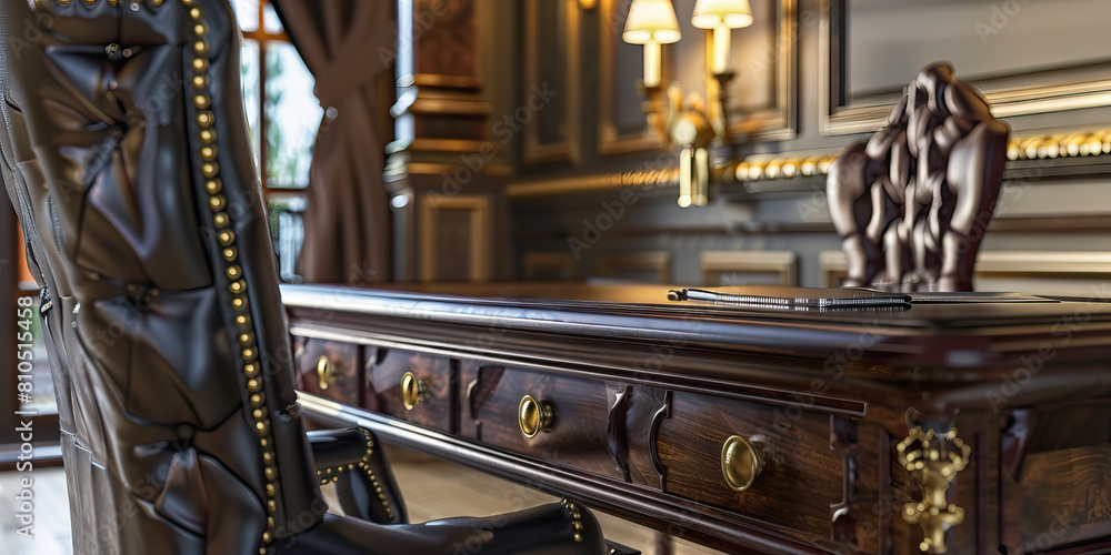 University Professor's Desk in New York: A sophisticated, well ...