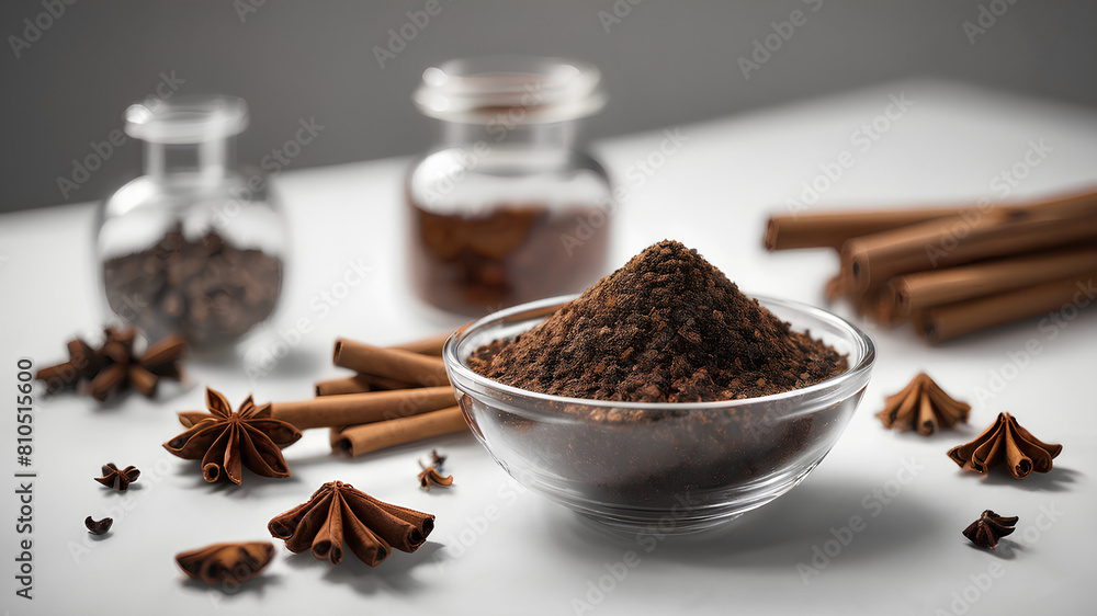 AI image generate the spice known as 'Tiga Sekawan' means the spice of Malay cuisine which ...