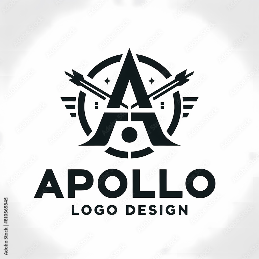 apollo logo design Stock Illustration | Adobe Stock